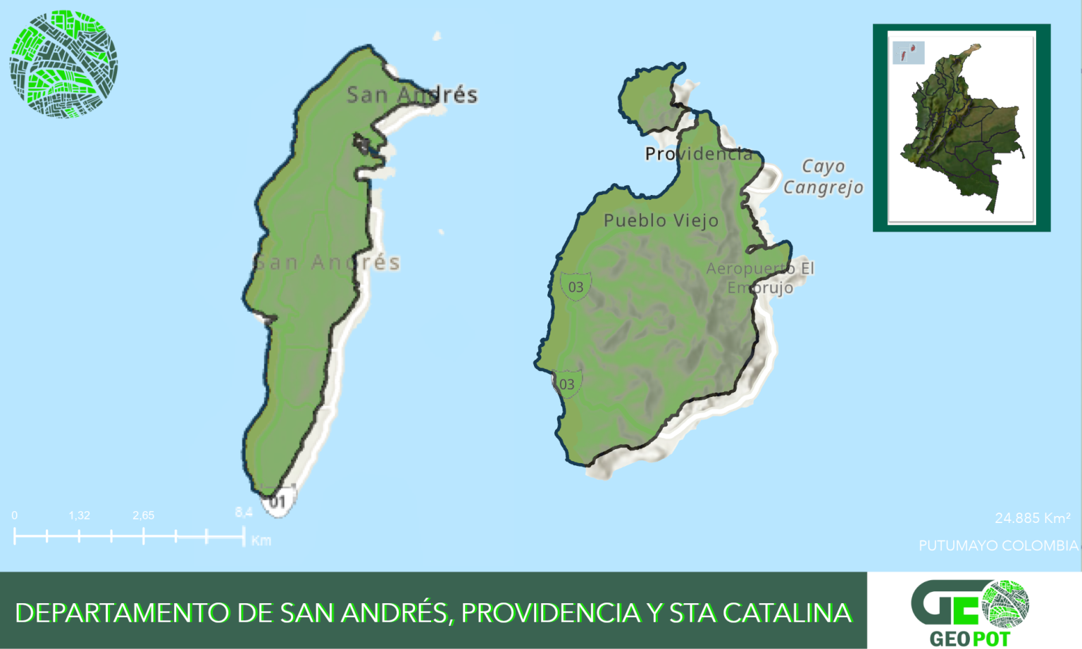 Archipielago de San Andres, Providencia y Santa Catalina - GeoPot